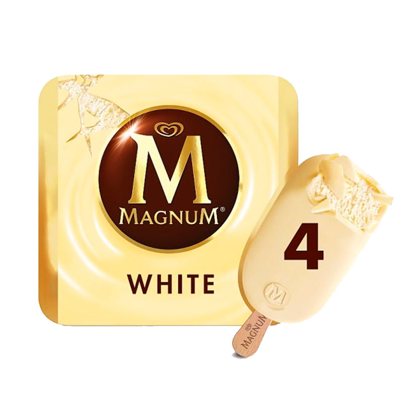 Magnum Bianco Algida 4 pz 328 gr - Gelosia